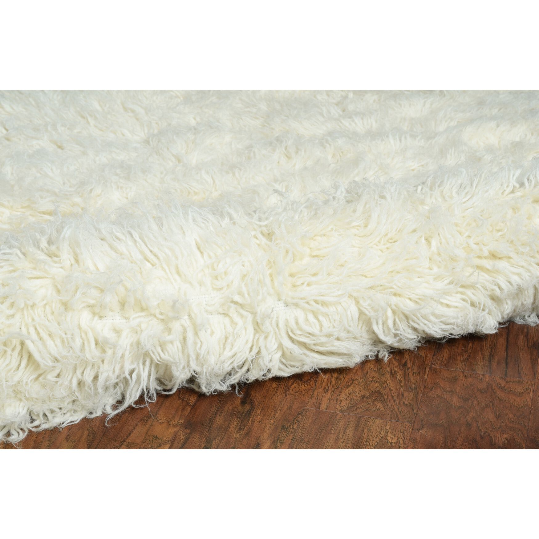 Flokati Natural Rug | Eloquii