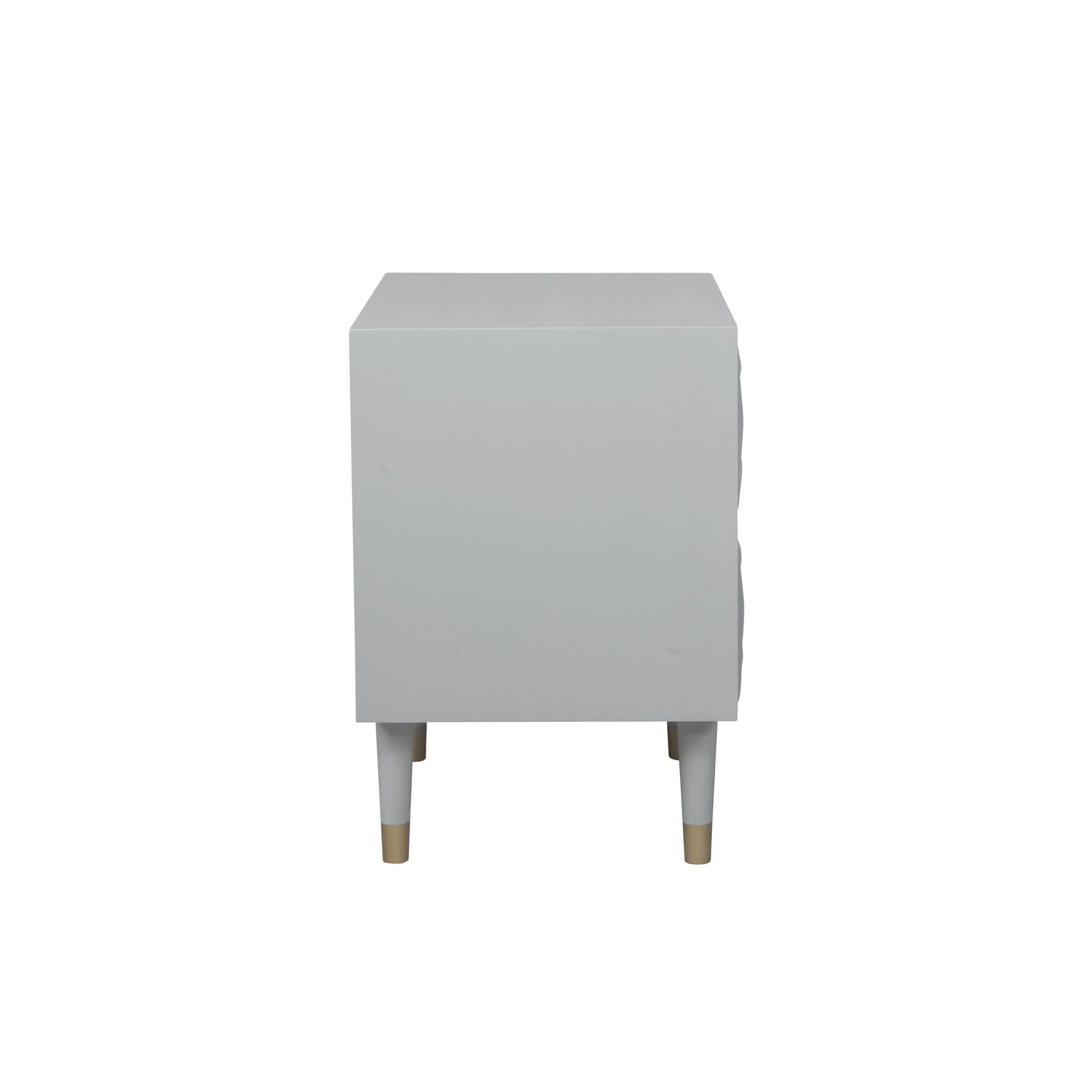 Two Drawer Geo Texture Nightstand | Eloquii