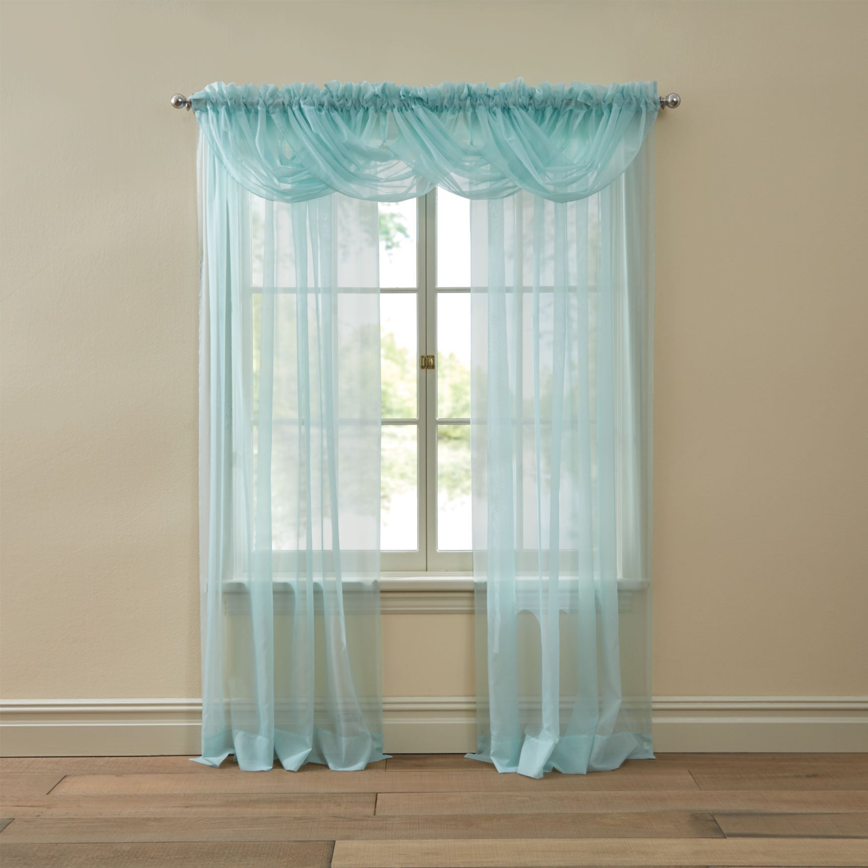 BH Studio Sheer Voile Toga Valance | Eloquii