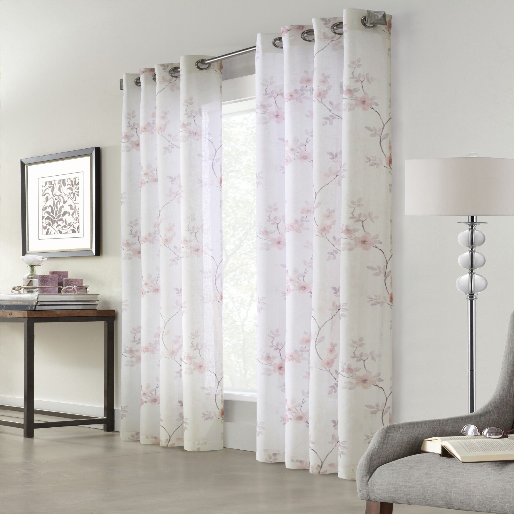 Habitat Blossom Indoor Single Grommet Curtain Panel | Eloquii