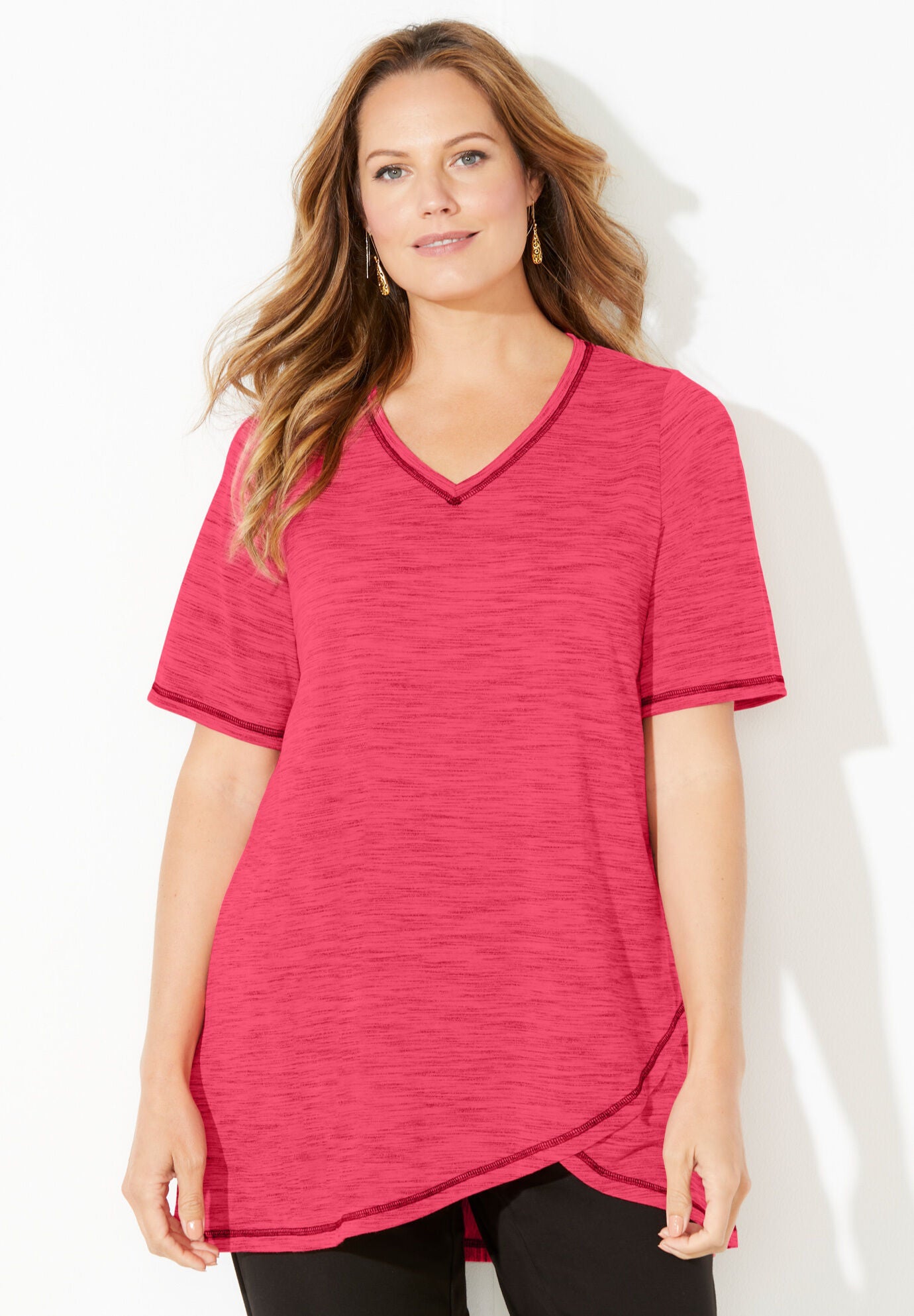 Crossover Hem Tunic | Eloquii