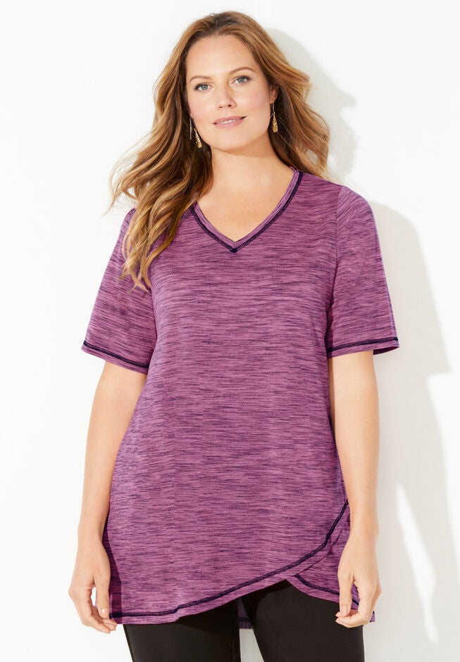 Crossover Hem Tunic | Eloquii