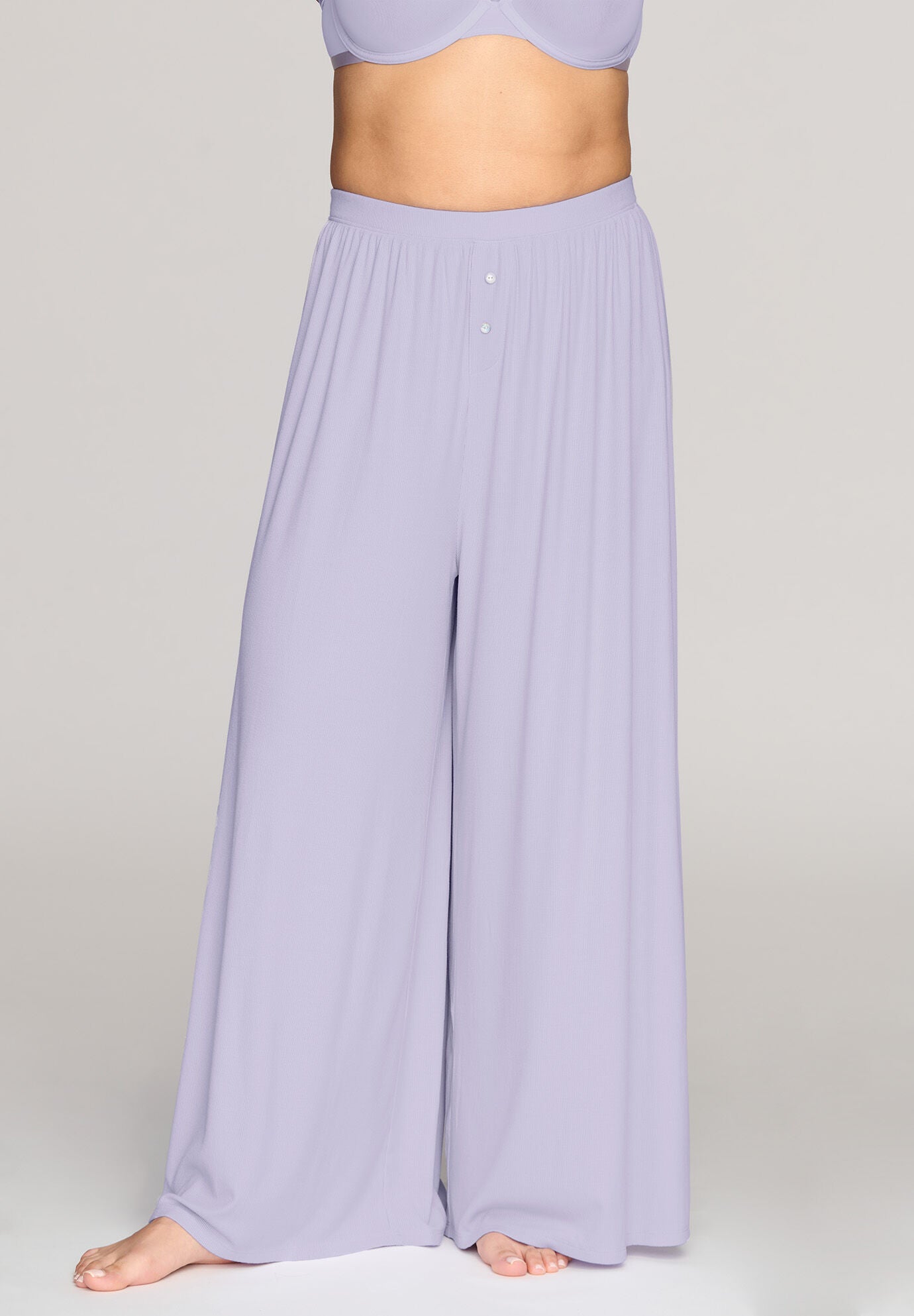 The Lounge Pant - Modal Silk Rib | ELOQUII
