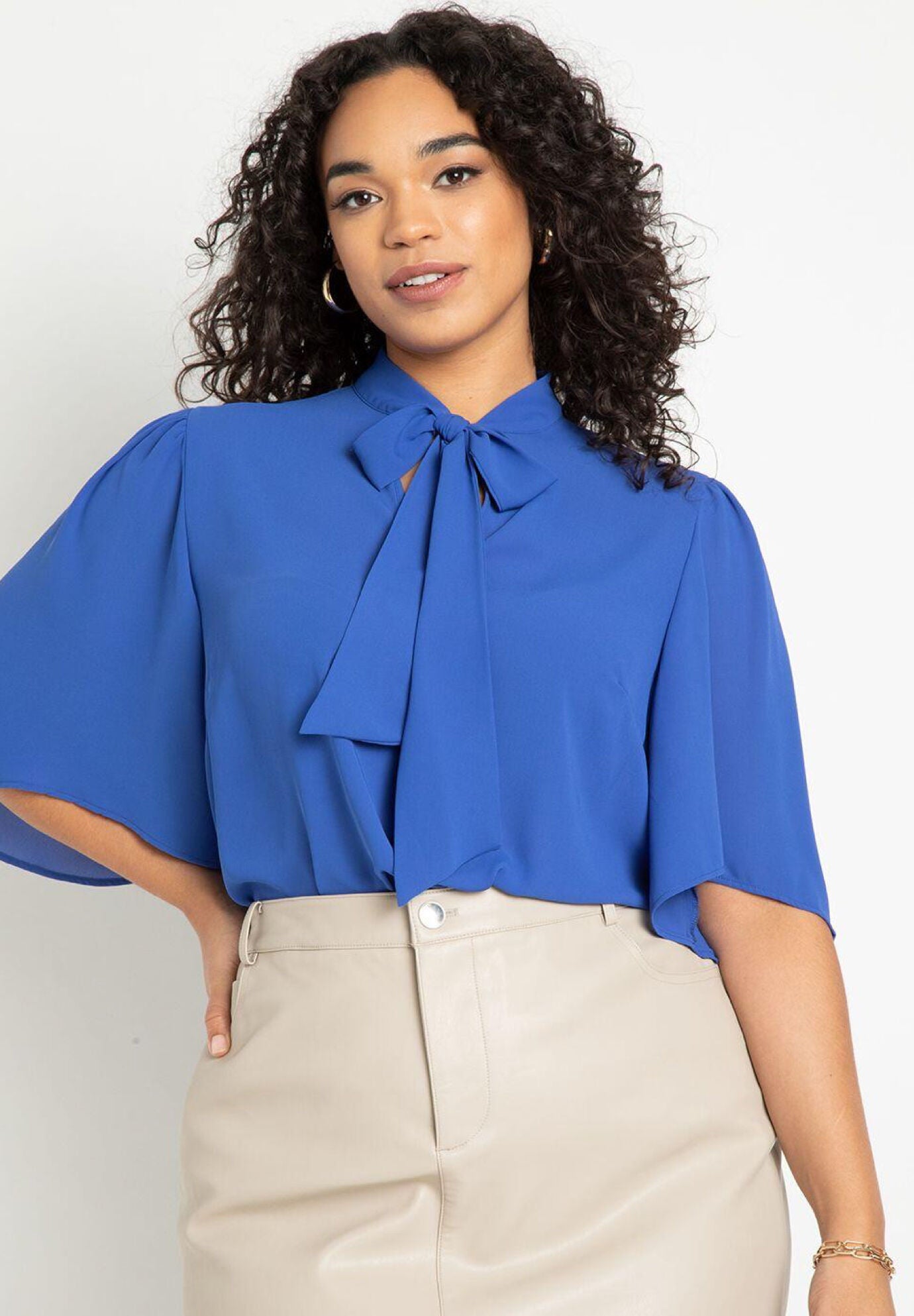 Plus Size Work Tops: Office Ready Blouses at ELOQUII | Eloquii