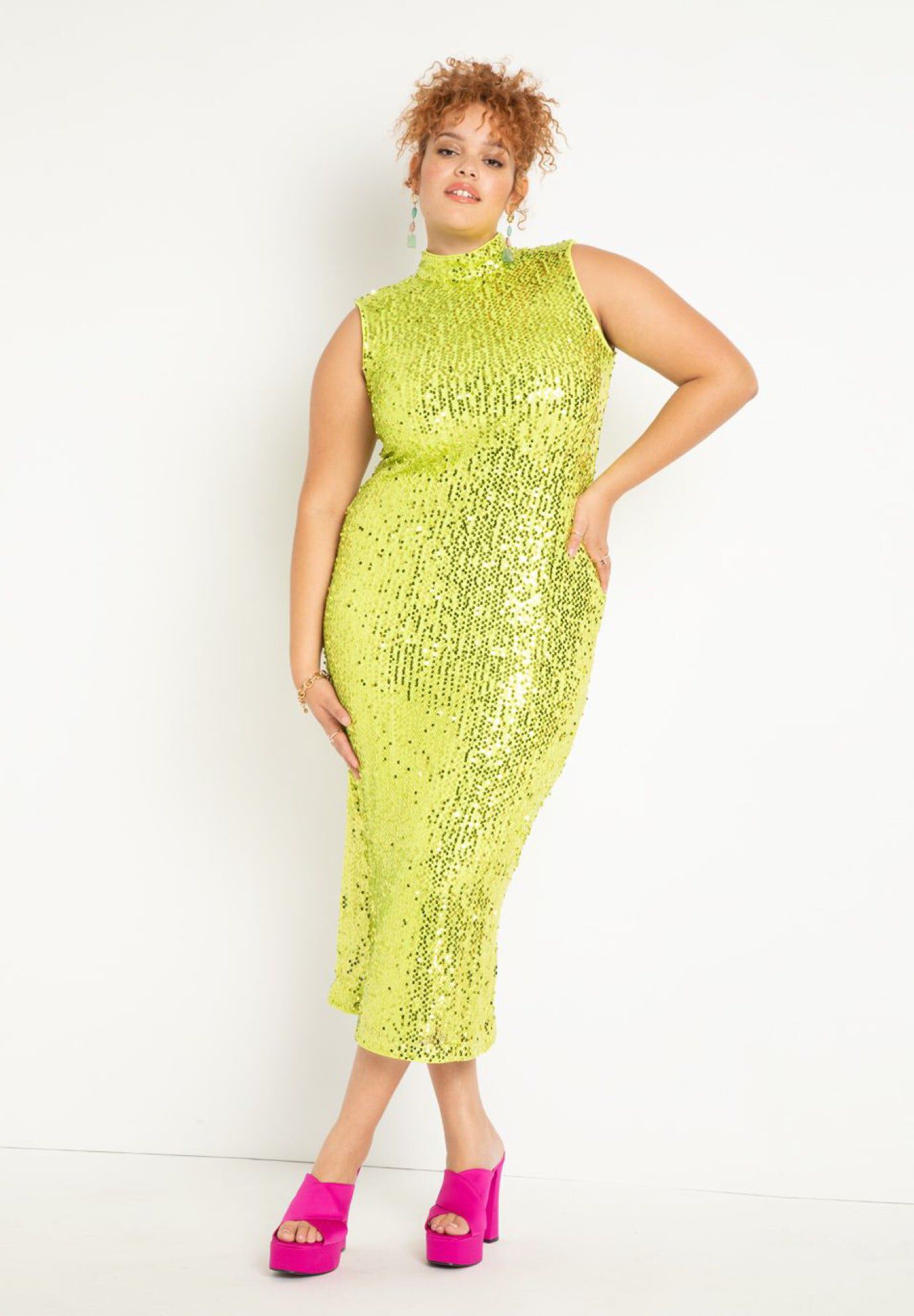 Embellished Netting Dress | ELOQUII