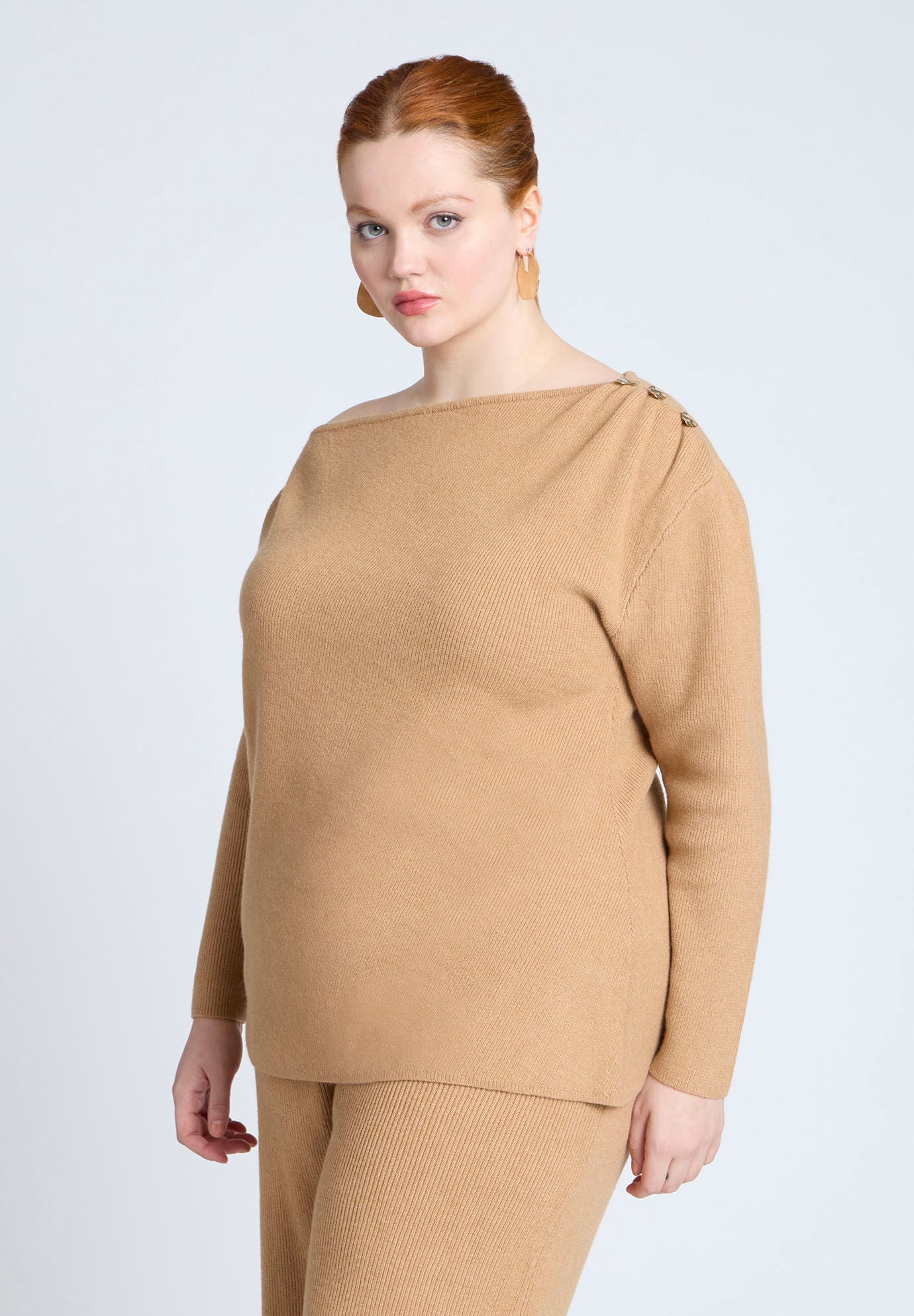 Asym Sweater With Hardware Detail | ELOQUII