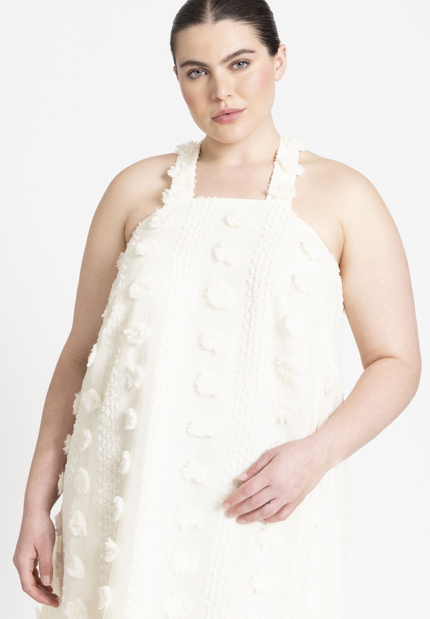 Floral Texture Maxi Dress | Eloquii