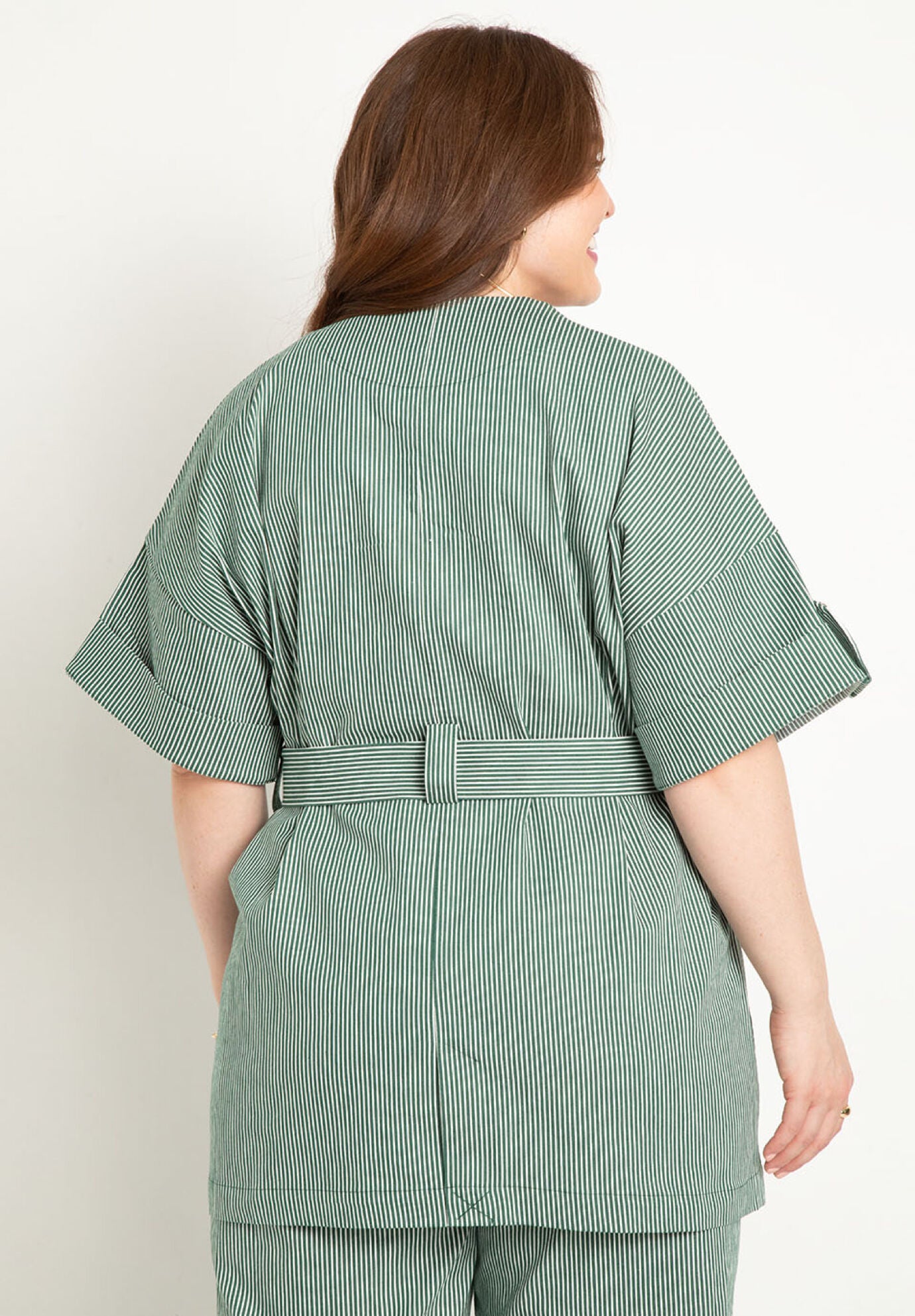 Patch Pocket Jacket with Removable Belt, 4479072 | Eloquii