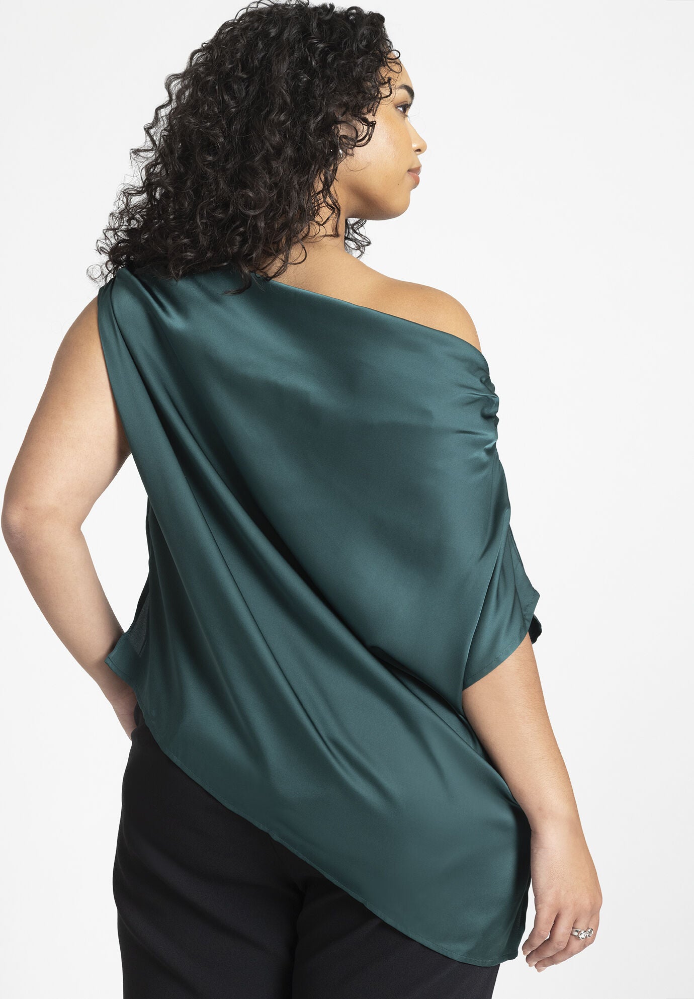 Draped Off The Shoulder Top | Eloquii