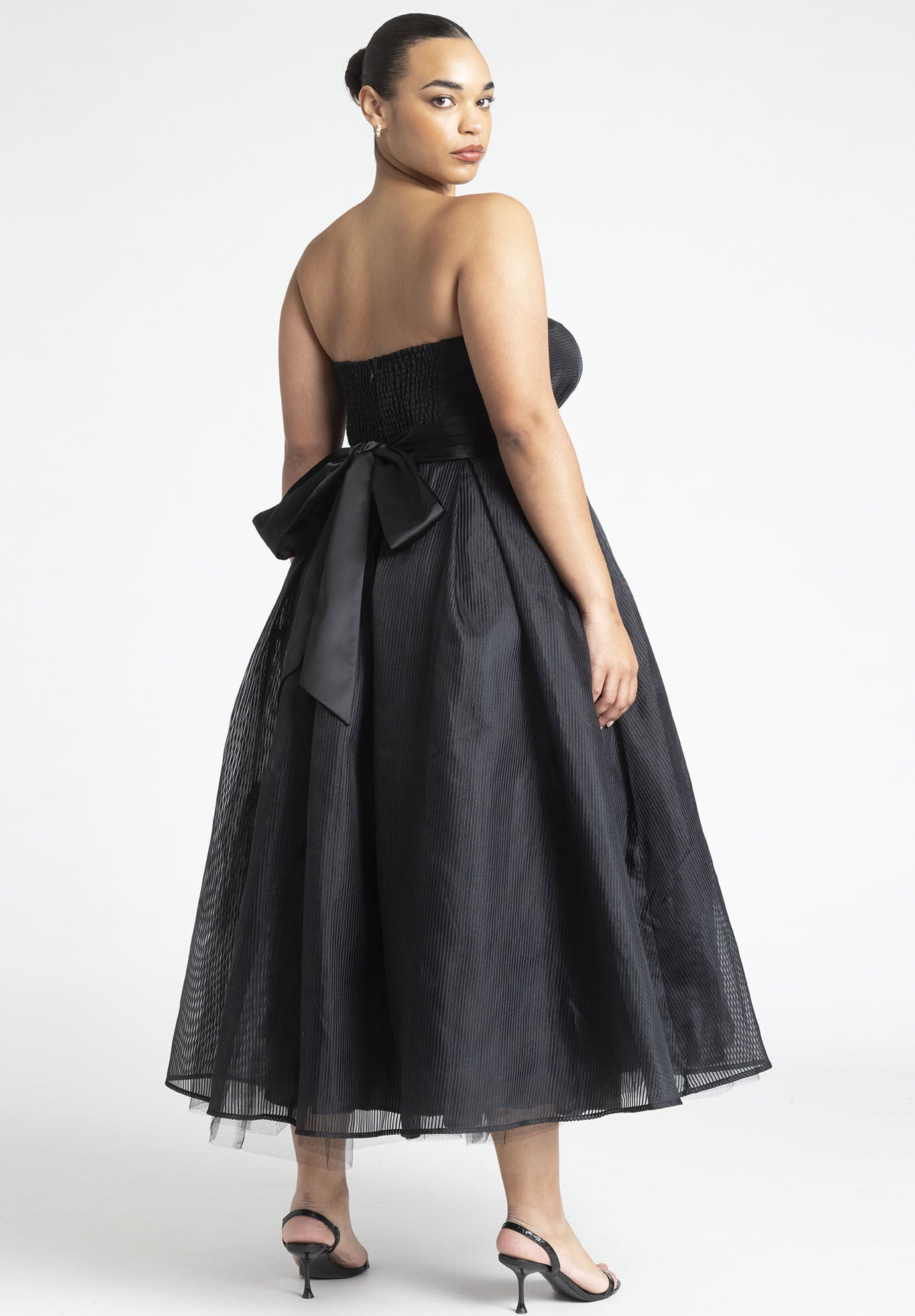 Strapless Crinoline Dress for Special Events, Black Onyx | Eloquii