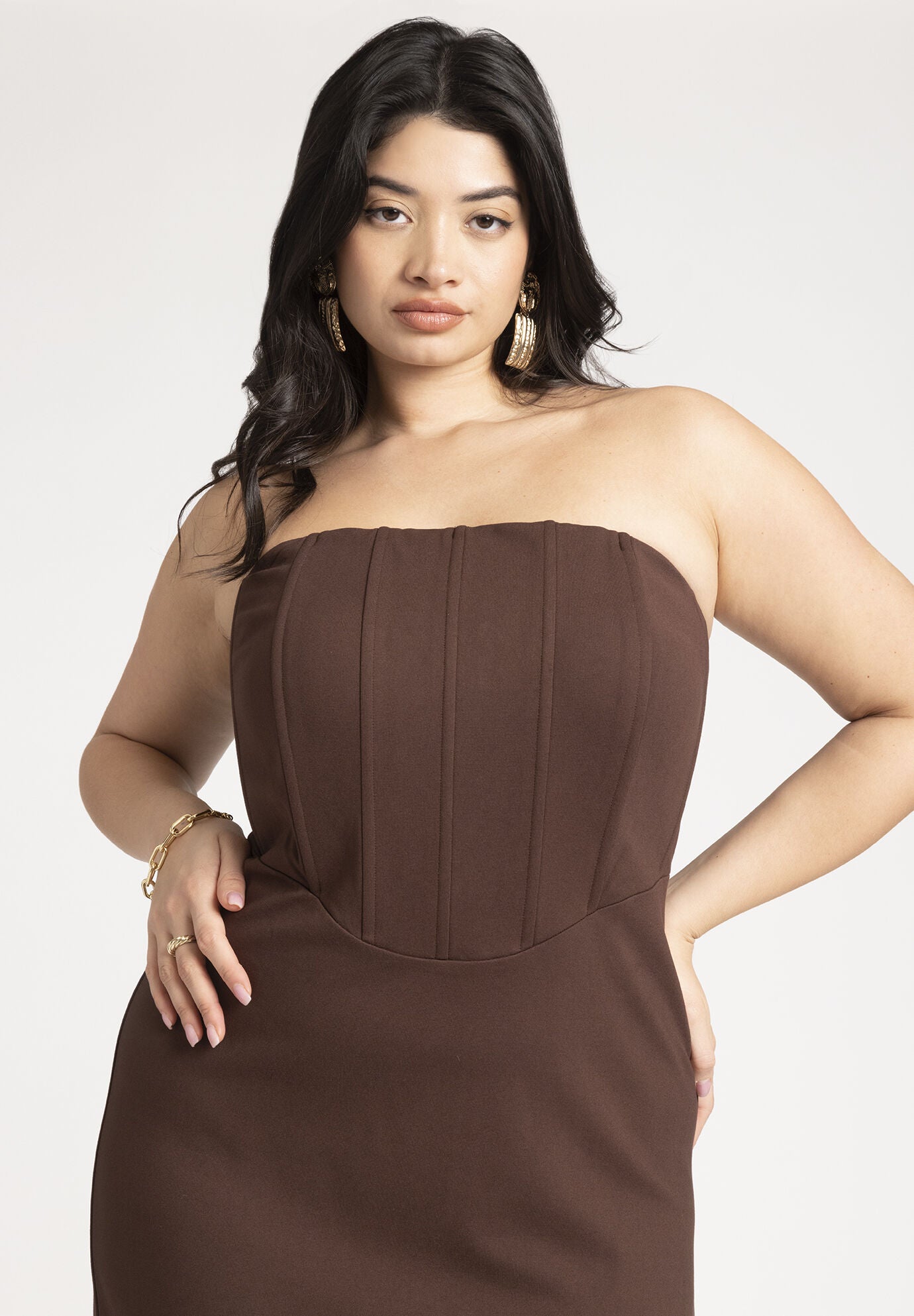 Corset Column Dress | Eloquii