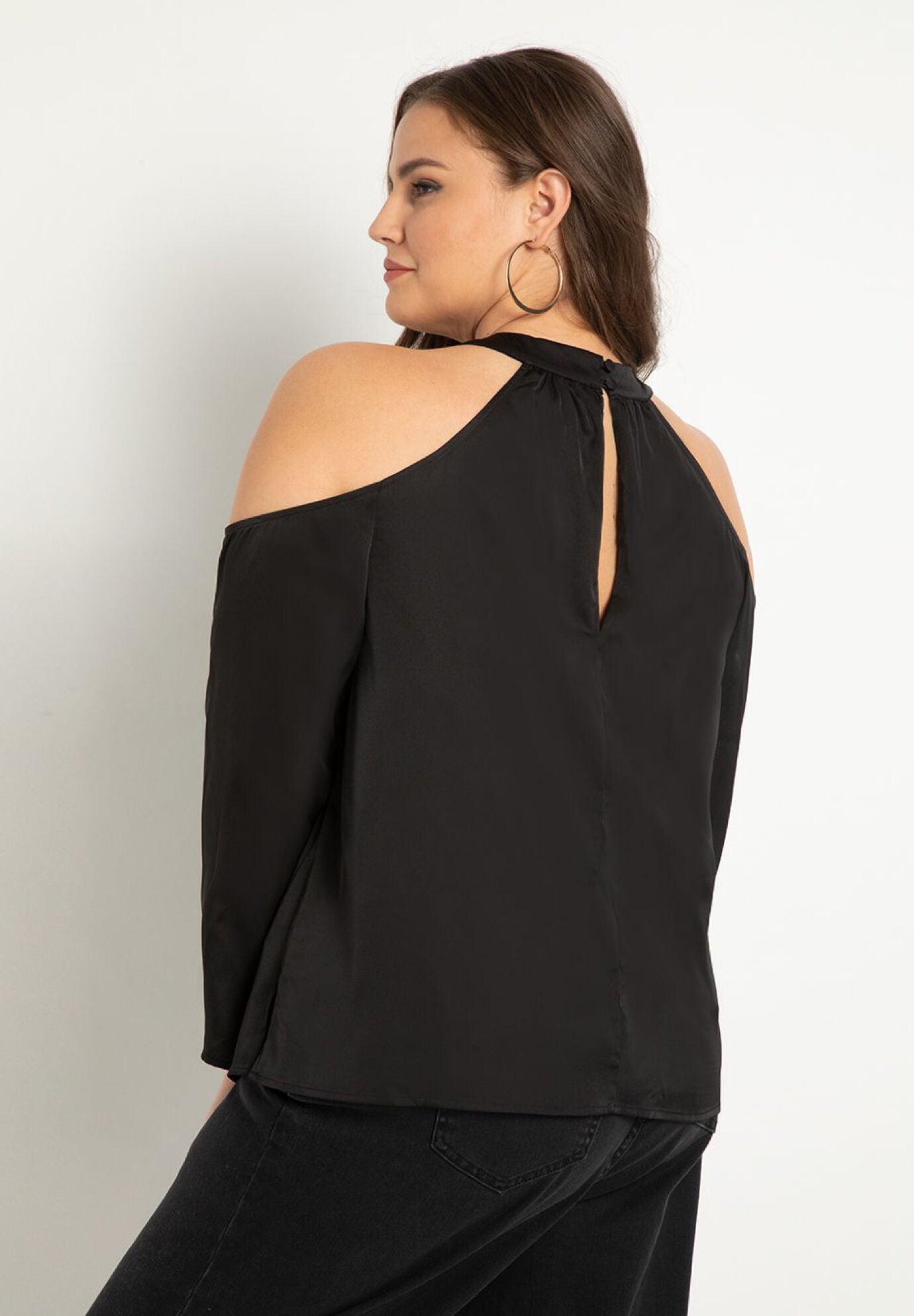 Halter Cross Neck Top | Eloquii