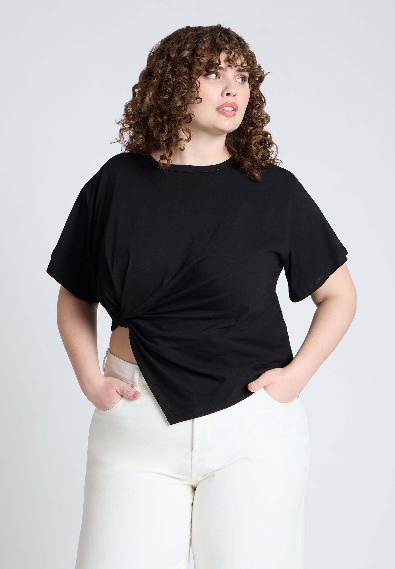 Twist-Tie Tee | Eloquii