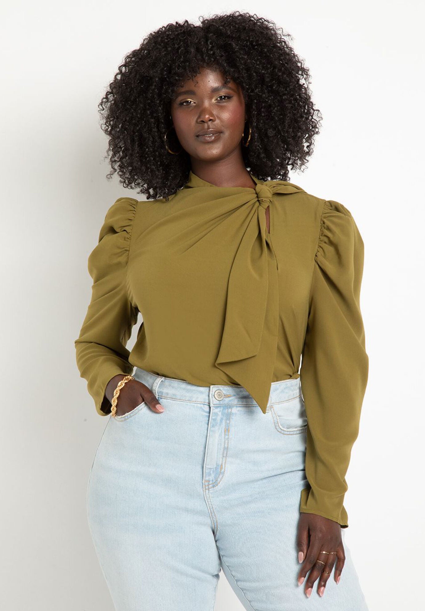 Drape Front Blouse | Eloquii