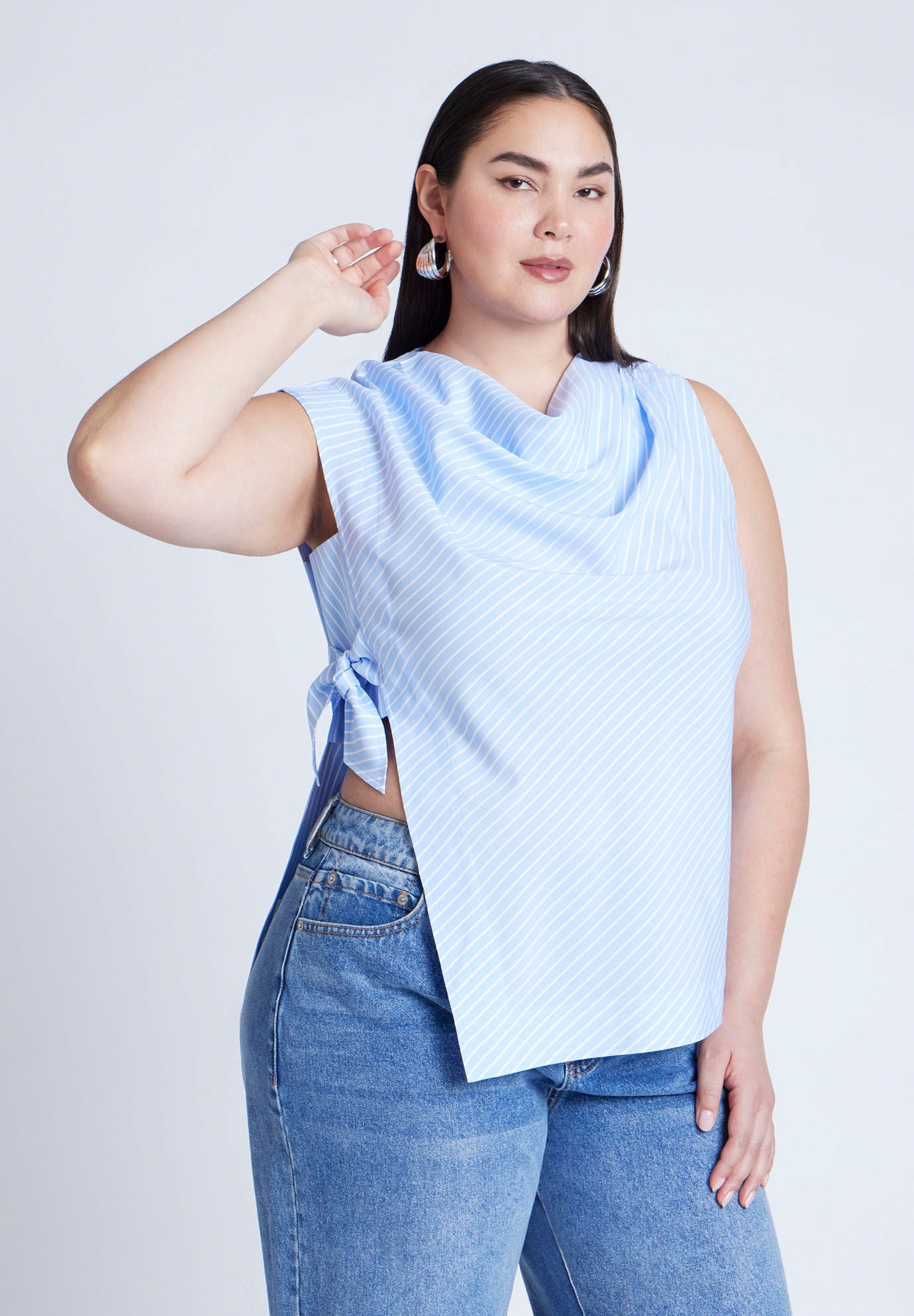 Asym Tie Top | Eloquii