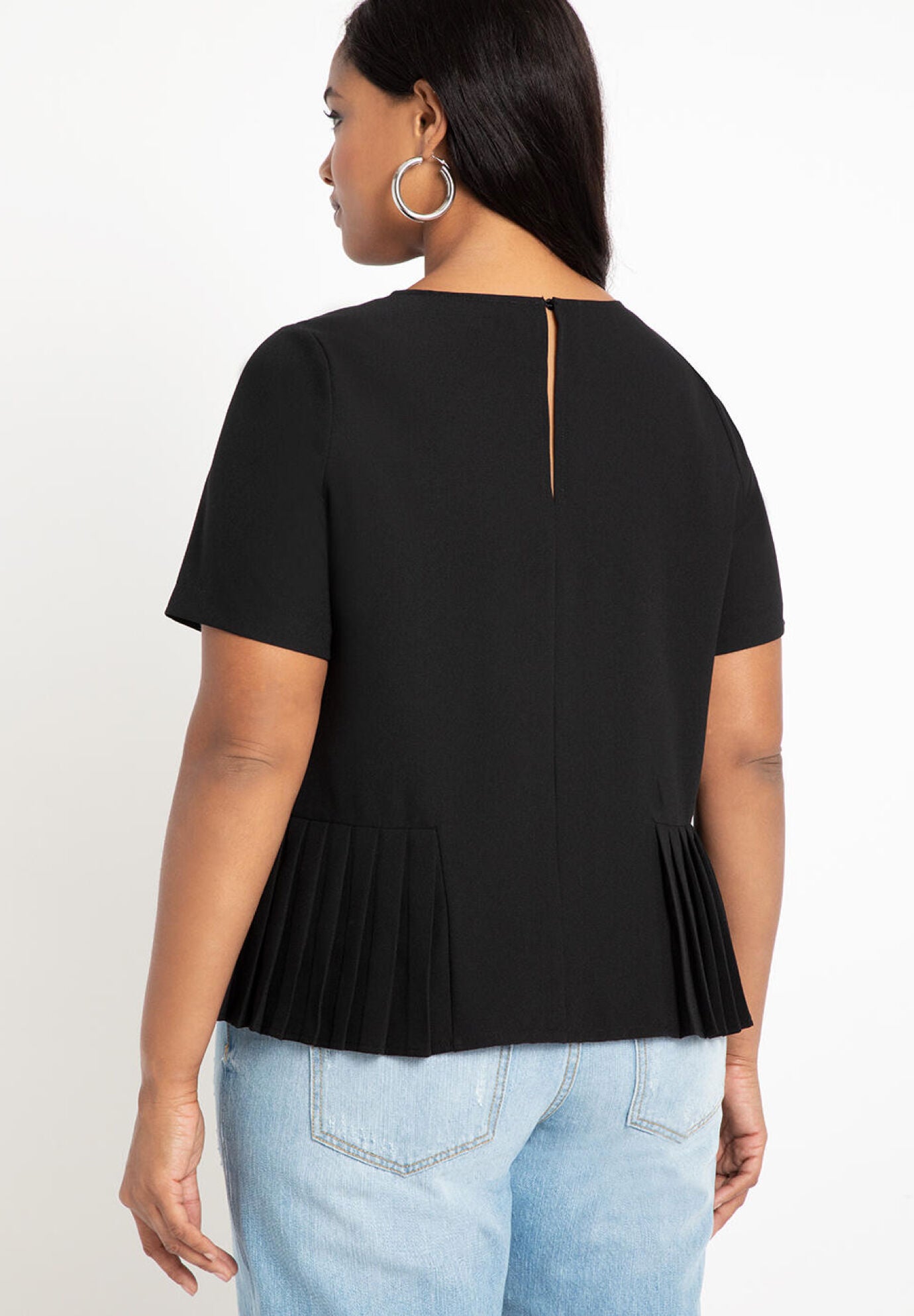 Pleated Hem Top | Eloquii