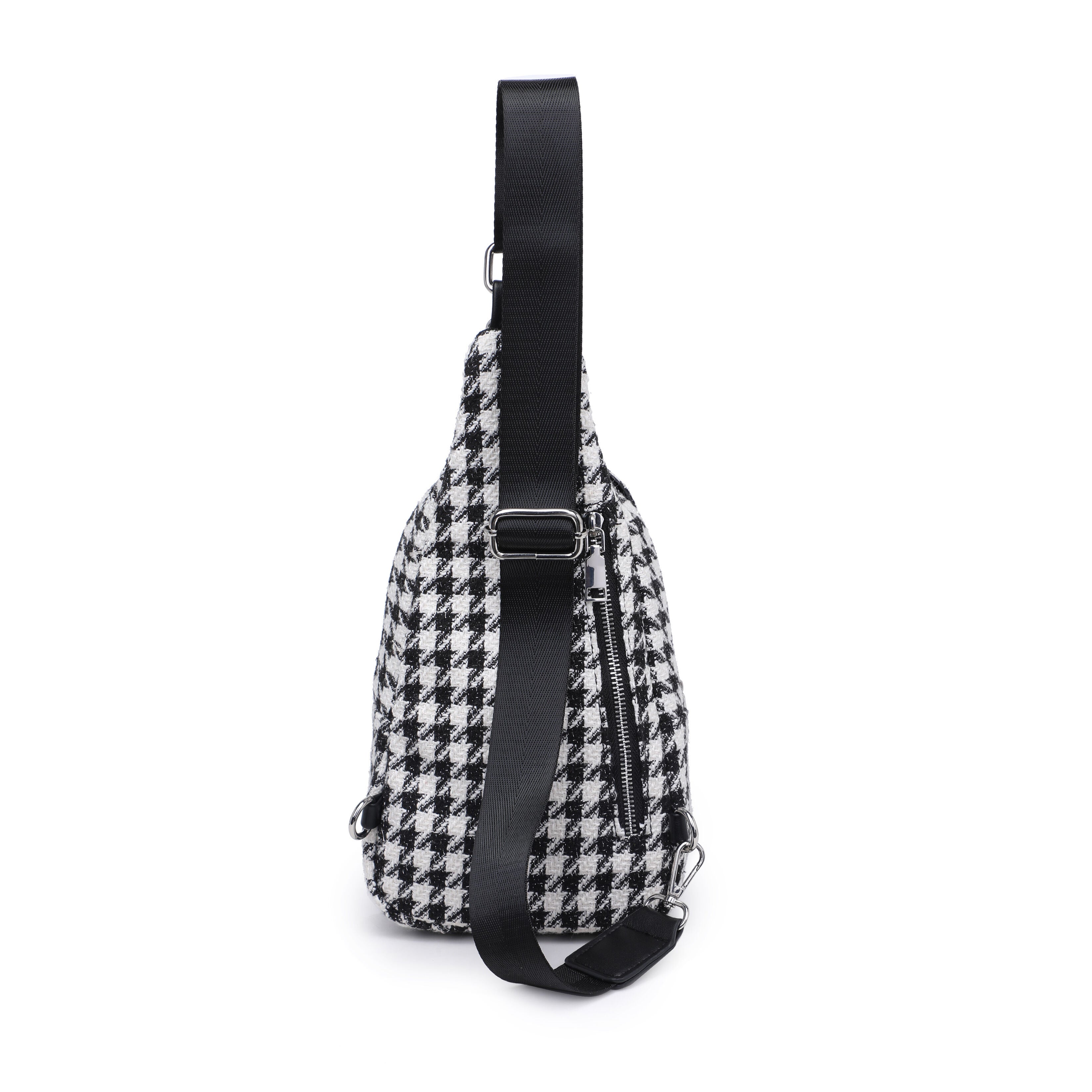 Houndstooth Sling Bag Vegan Leather Accessory, 4484694 | Eloquii