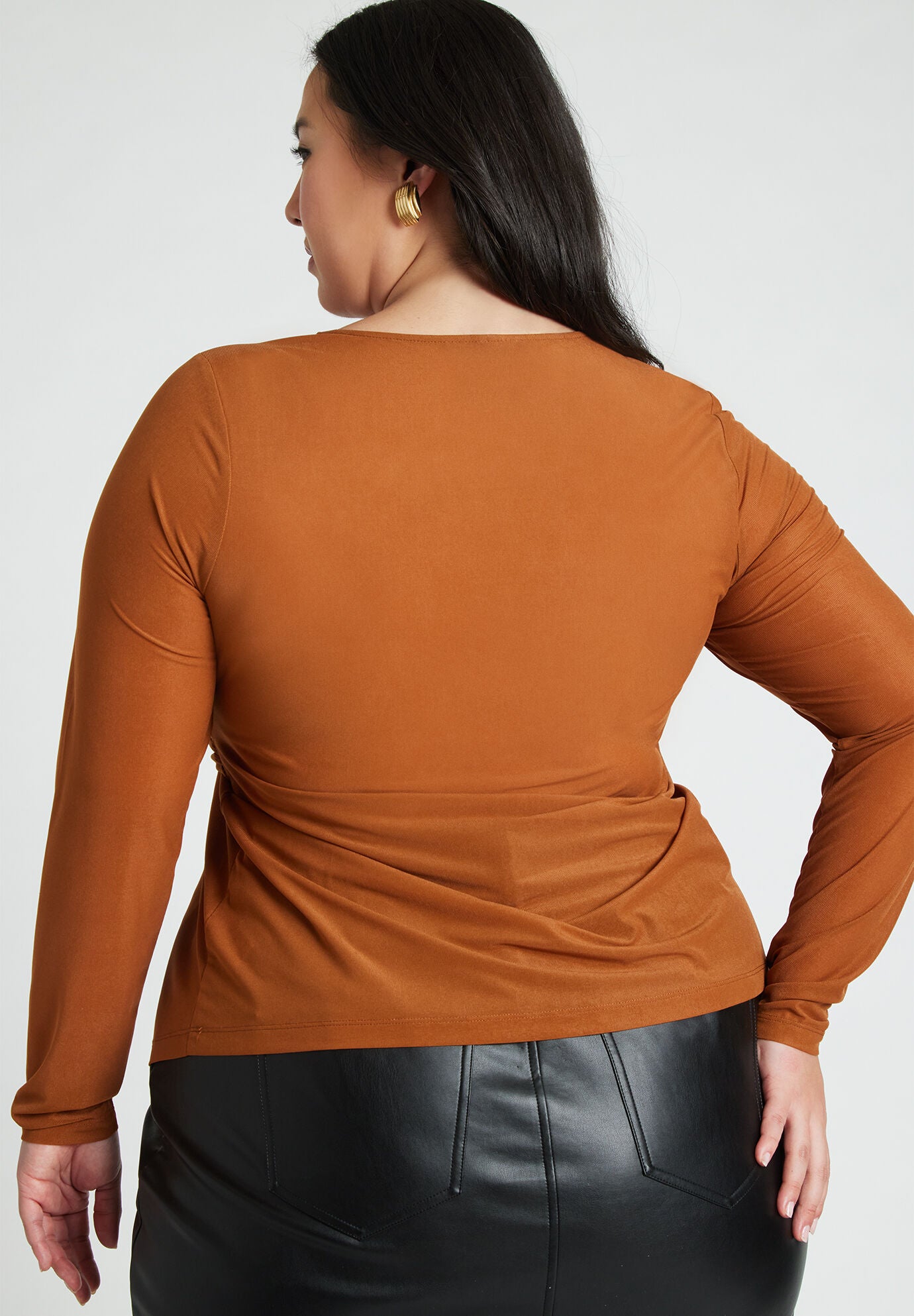 Bust Detail Tissue Knit Top | Eloquii