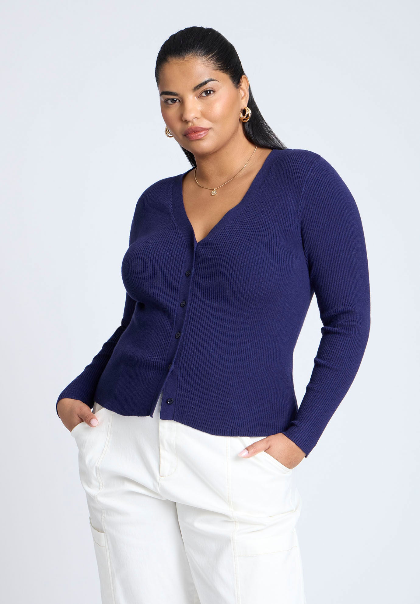 Fitted Cardigan | Eloquii
