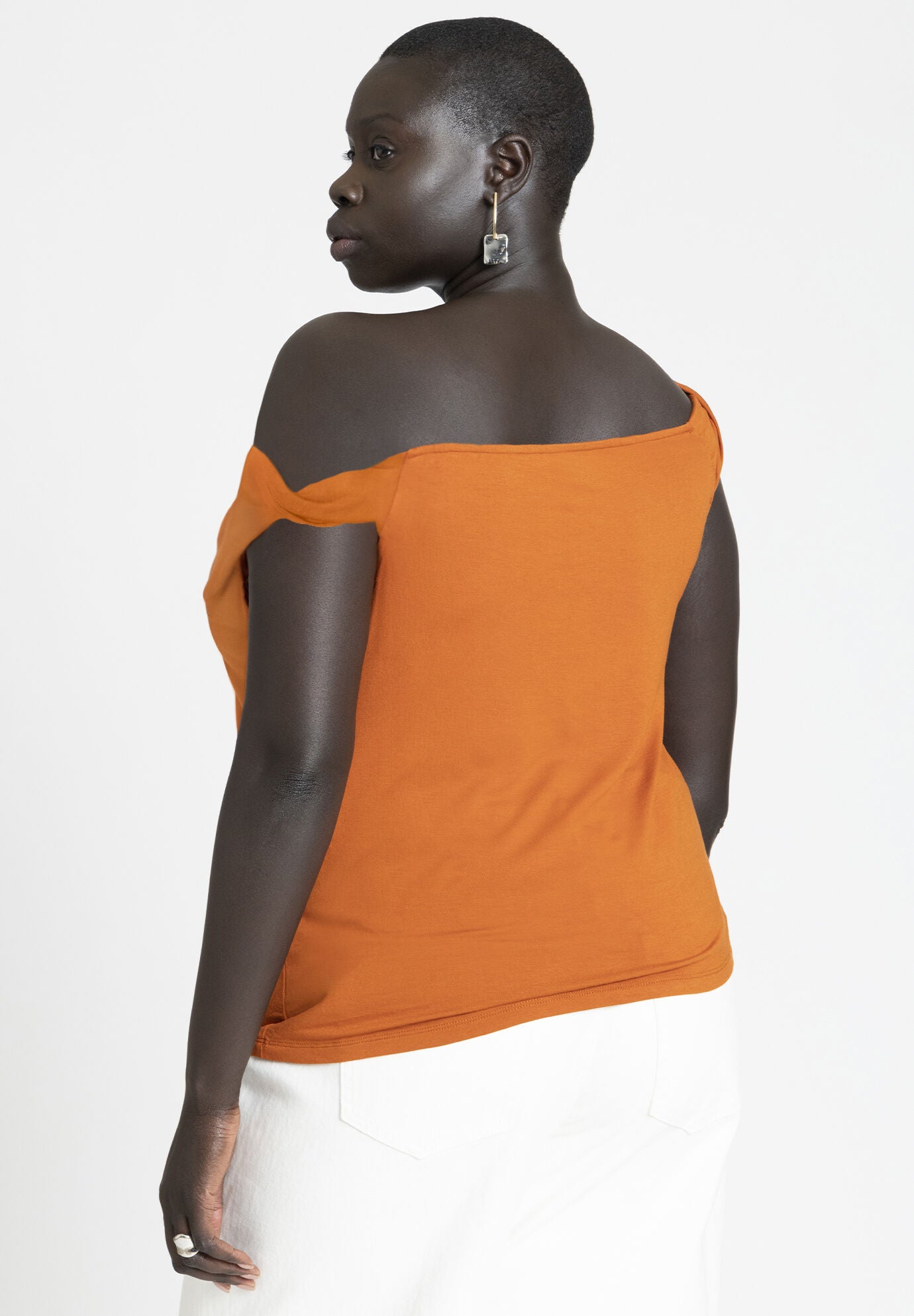 Asym Twist Sleeve Top | Eloquii