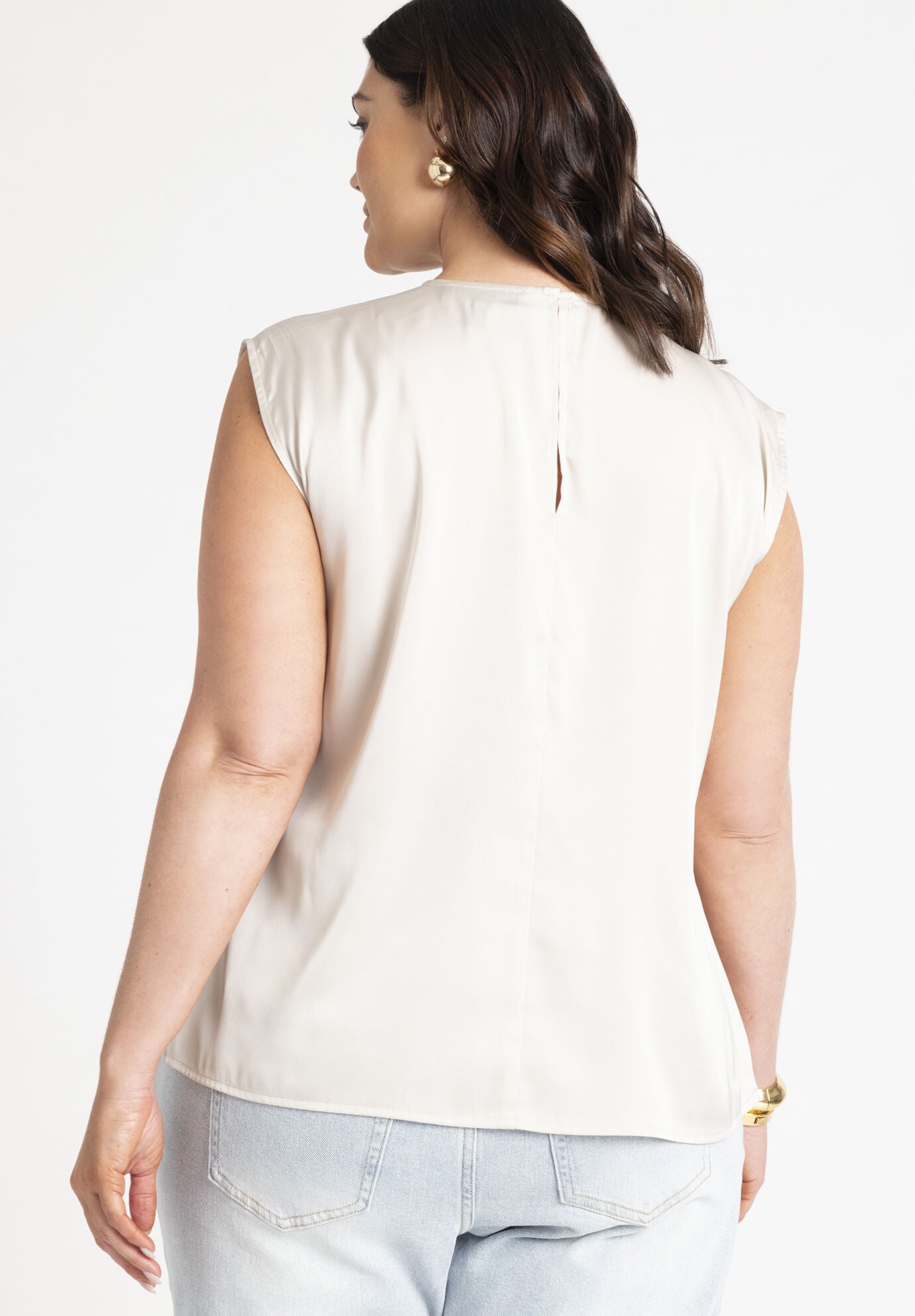 Overlap Front Blouse | Eloquii
