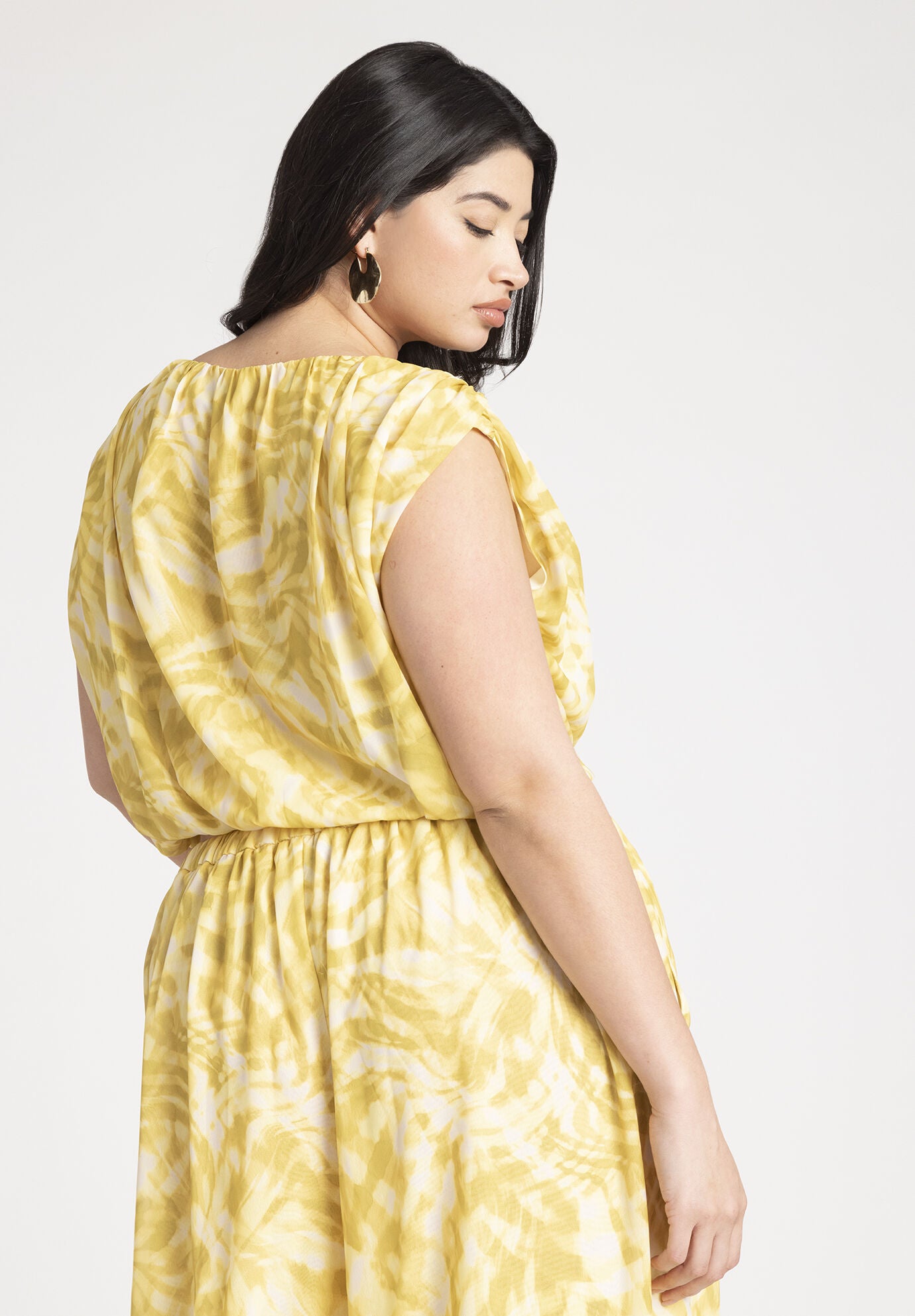 Shirred High-Low Crop Top | Eloquii