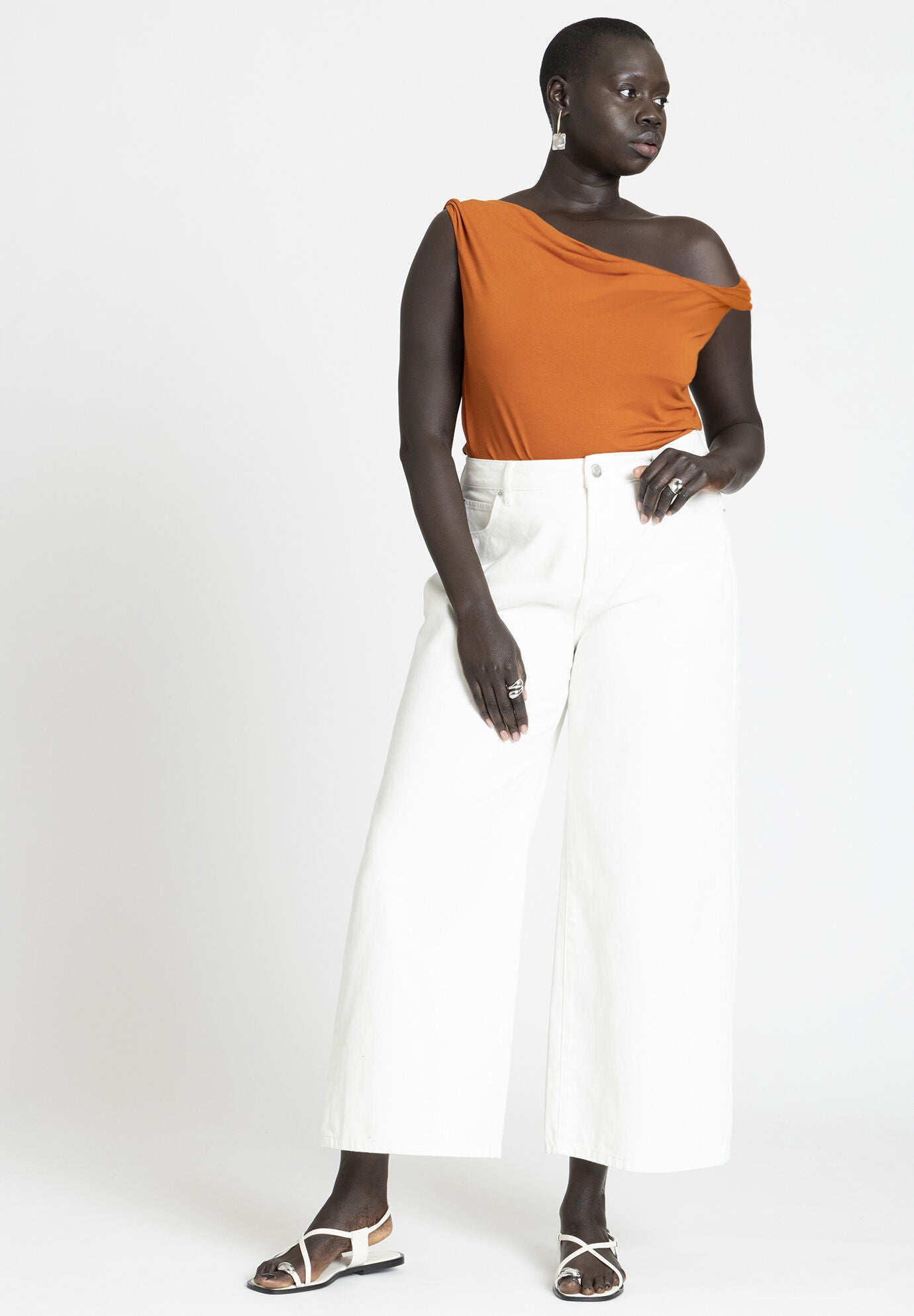 Asym Twist Sleeve Top | Eloquii