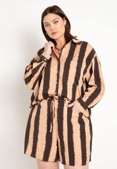 Relaxed Button Down | Eloquii