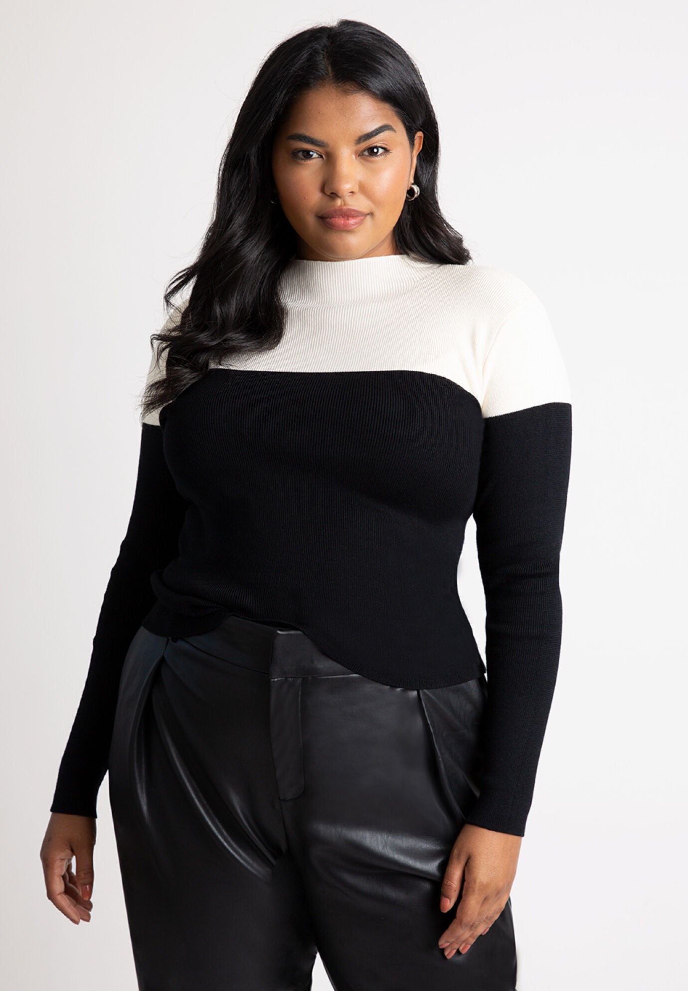 Colorblock Sweater | Eloquii