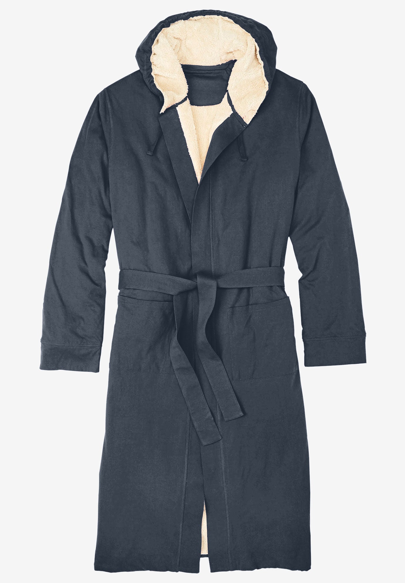 Sherpa-Lined Robe | Eloquii