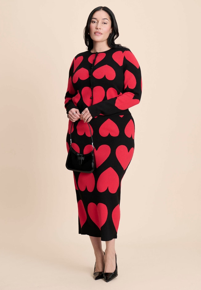 Heart Cropped Cardigan | ELOQUII