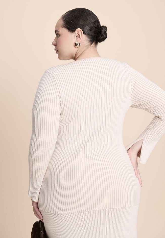 Longline Button Up Cardigan | ELOQUII