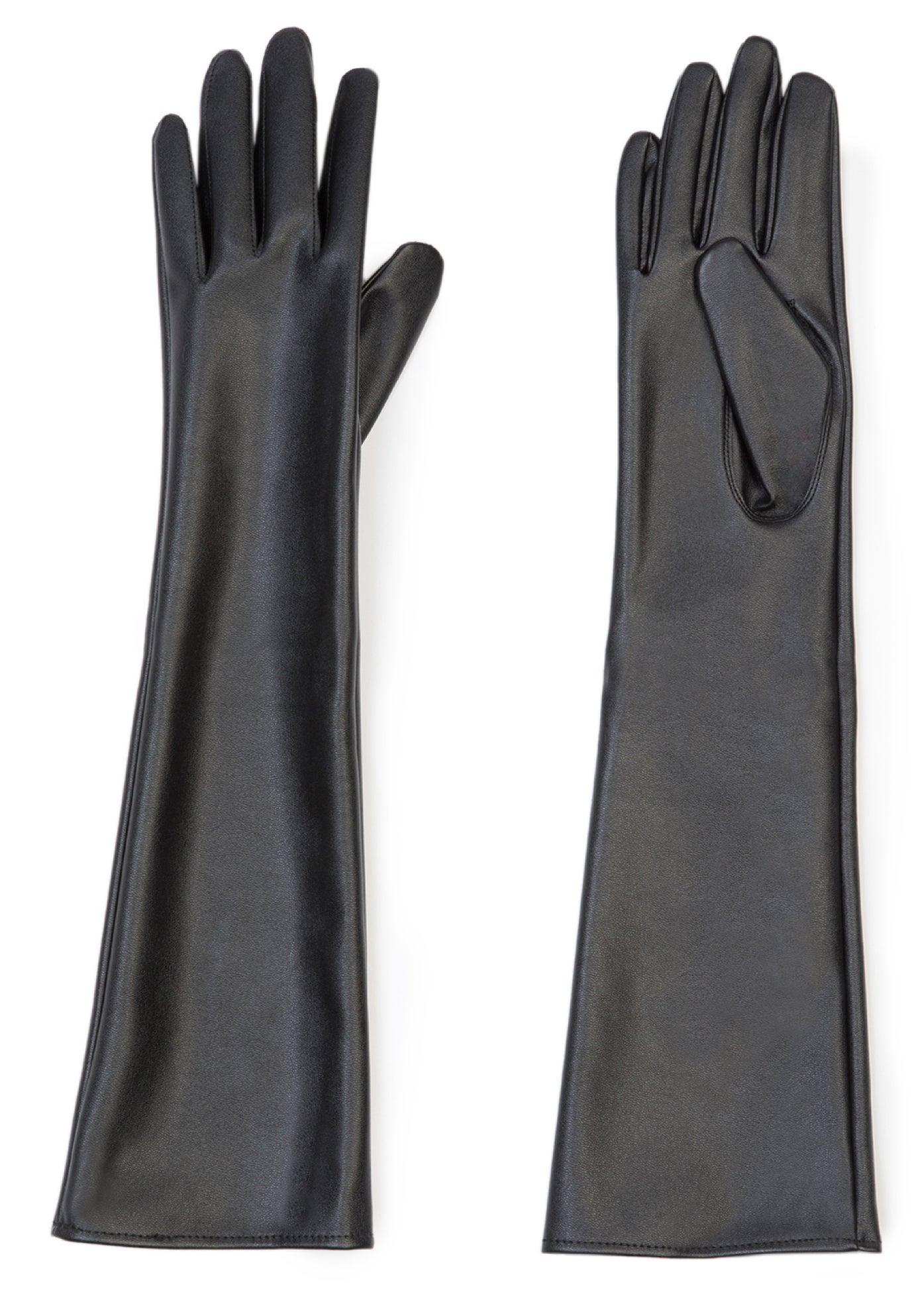 Faux Leather Opera Gloves - Sophisticated Accessories, 4474653 | Eloquii