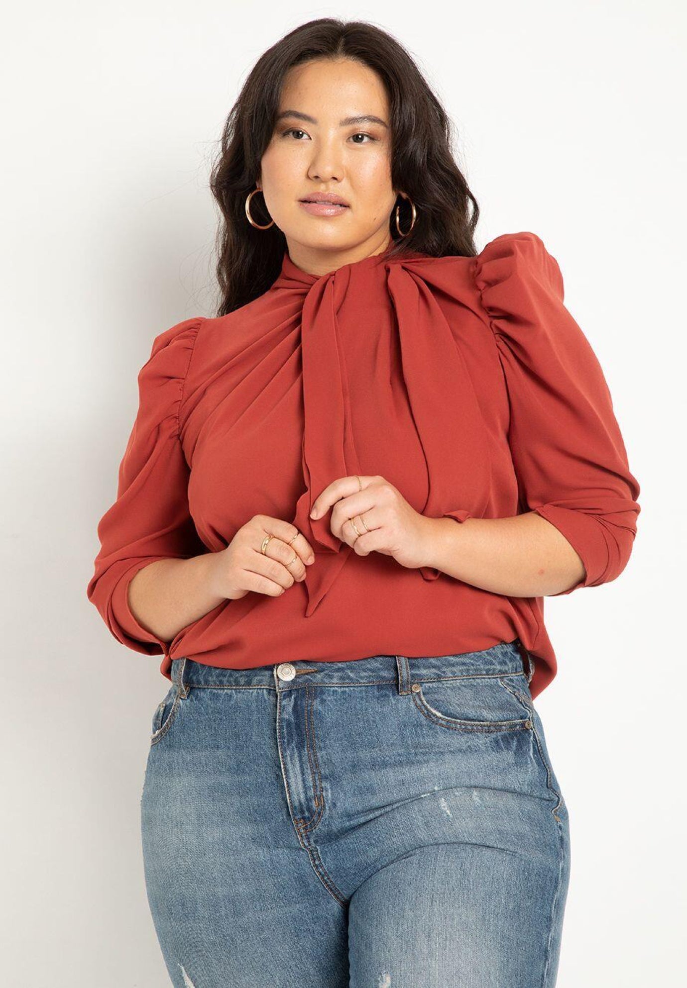 Drape Front Blouse | Eloquii